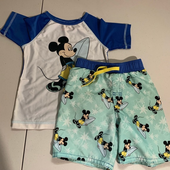 Disney | Swim | Disney Mickey Mouse Bathing Suit Set | Poshmark